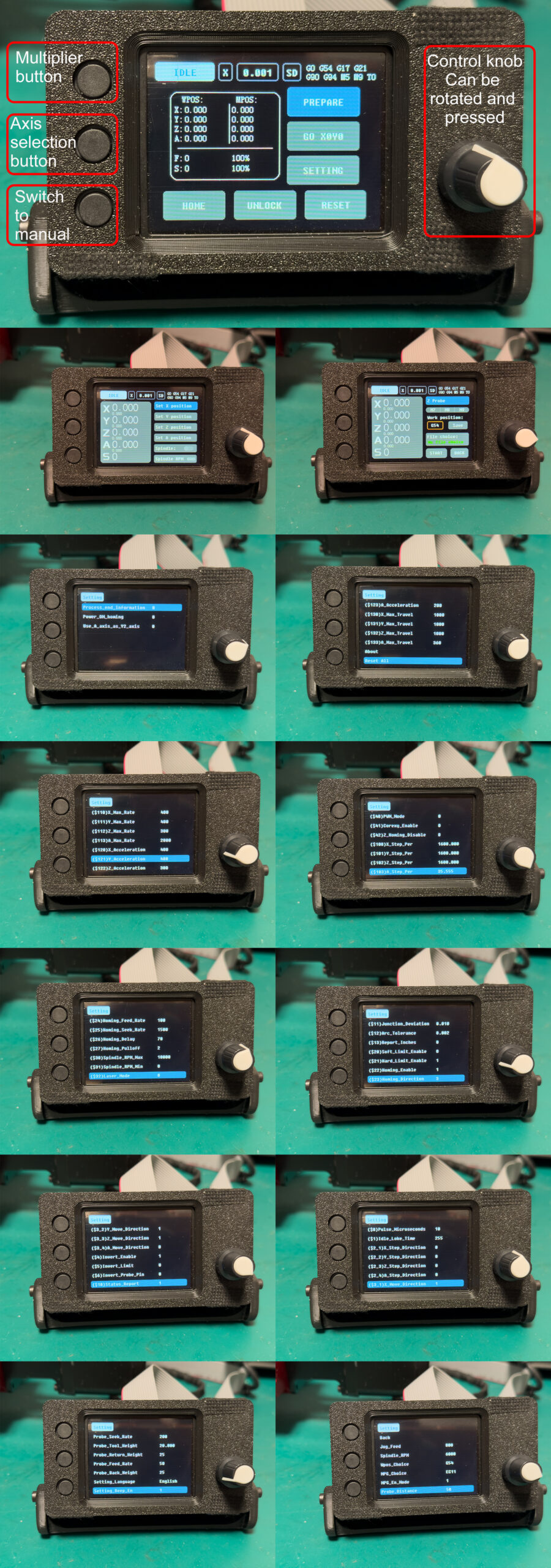 Inside the K1 CNC Upgrade: Control Screen & Menu Overview – KUJIETOOL ...